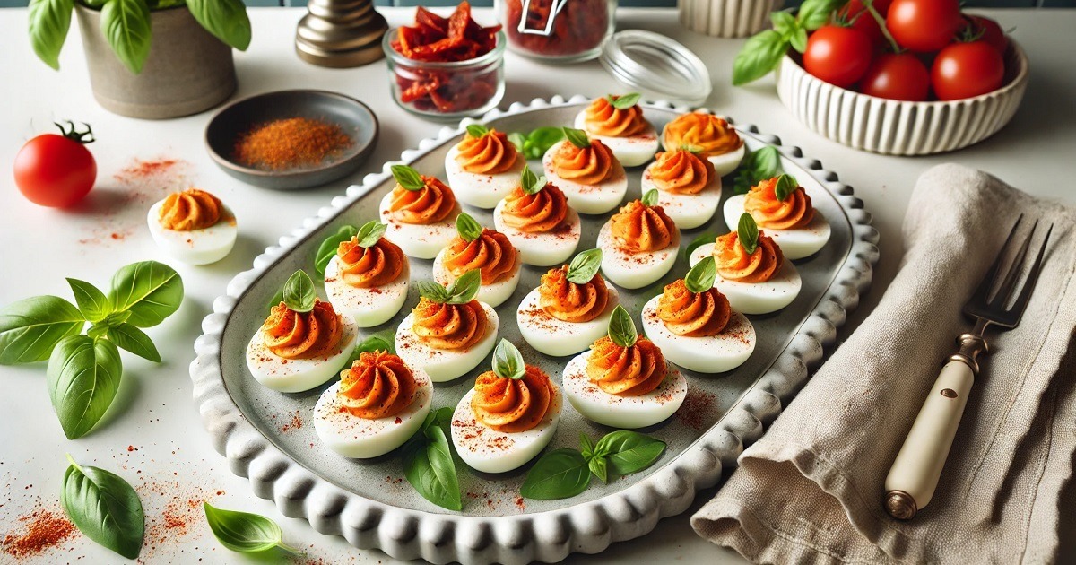 Tomato Basil Deviled Eggs: A Quick and Flavorful Twist on a Classic ...