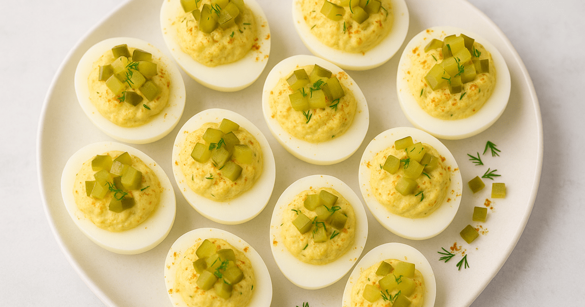 Dill Pickle Deviled Eggs—A Tangy Twist on a Classic Snack! - PRIME ...